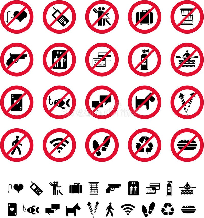 Verbotzeichen vektor abbildung. Illustration von verbot - 29817055