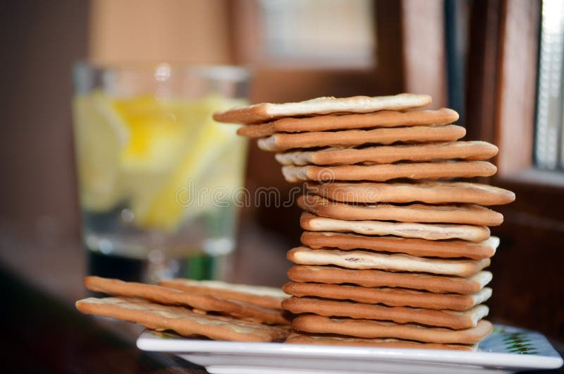 Diet Biscuits for Breakfast Stock Image - Image of lunch, honey: 33206987