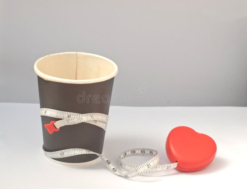 Diet by coffee stock image. Image of measuring, weight - 72532687