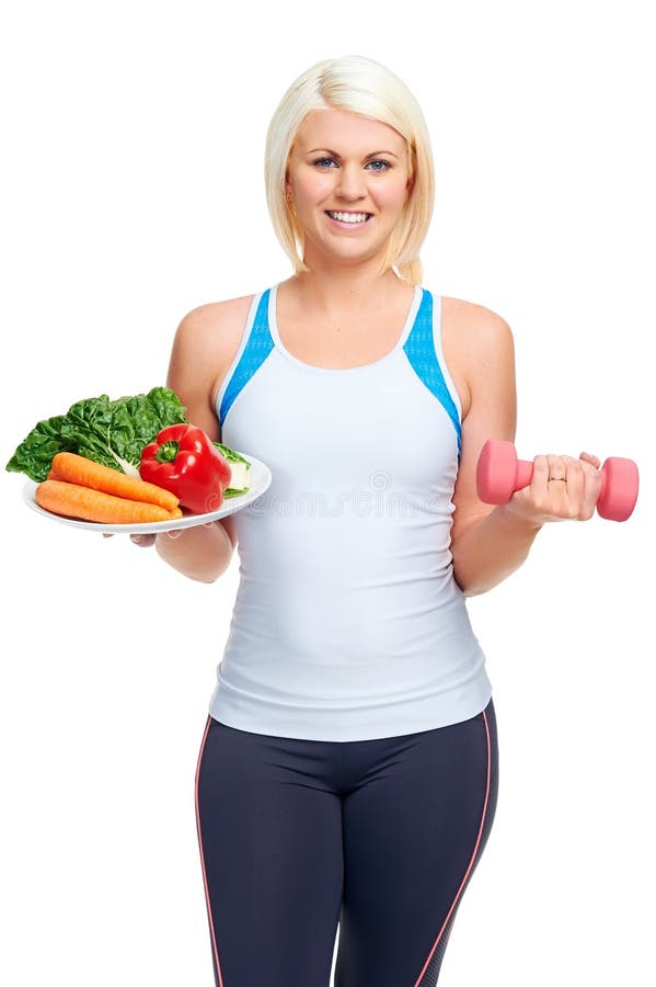 Vegetable exercise woman stock photo. Image of fitness - 24362270