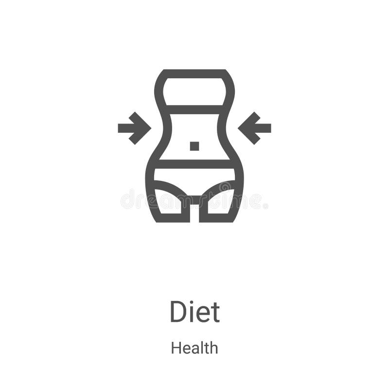 Diet Icon Vector from Health Collection. Thin Line Diet Outline Icon ...