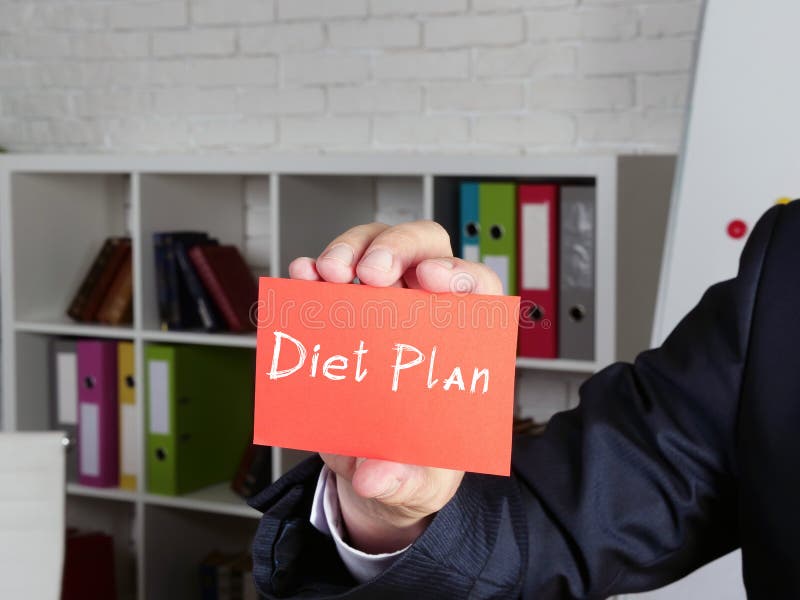 Diet Plan Sign on the Sheet Stock Photo - Image of sheet, payment ...