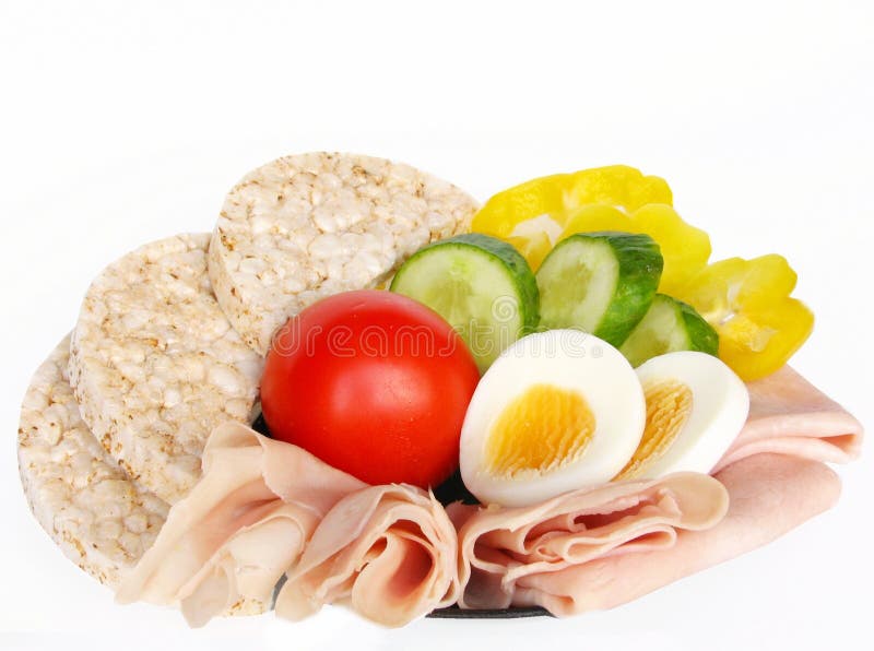 Diet plate stock image. Image of calories, delicious, dinner - 1636779