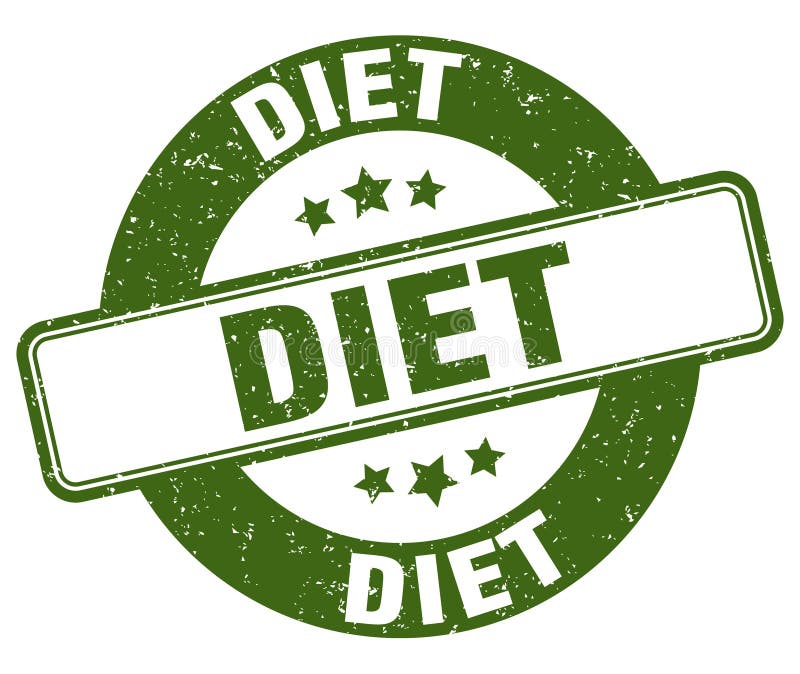 Diet Stamp. Diet Label. Round Grunge Sign Stock Vector - Illustration ...