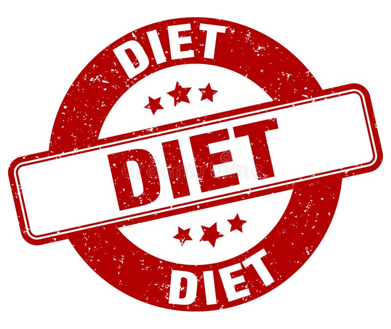 Diet Stamp. Diet Label. Round Grunge Sign Stock Vector - Illustration ...