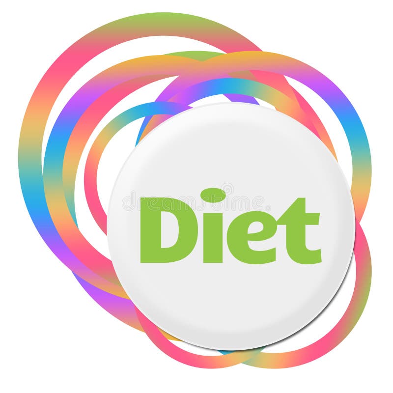 Diet Random Colorful Rings stock illustration. Illustration of habits ...