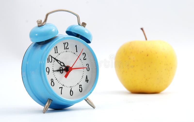 Apple Clock Healthy Eating Food Stock Photo - Image of breakfast ...