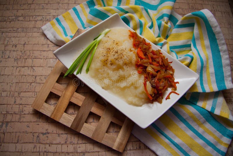 Dietetic Food - Mashed Puree Stock Image - Image of dish, vegetarian ...