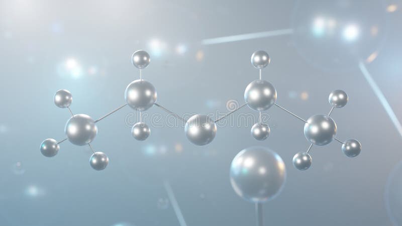 Diethyl Ether Molecular Structure, 3d Model Molecule, Simply Ether ...
