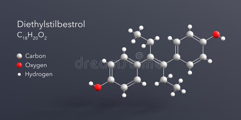 Diethylstilbestrol Molecule Stock Illustrations – 8 Diethylstilbestrol ...