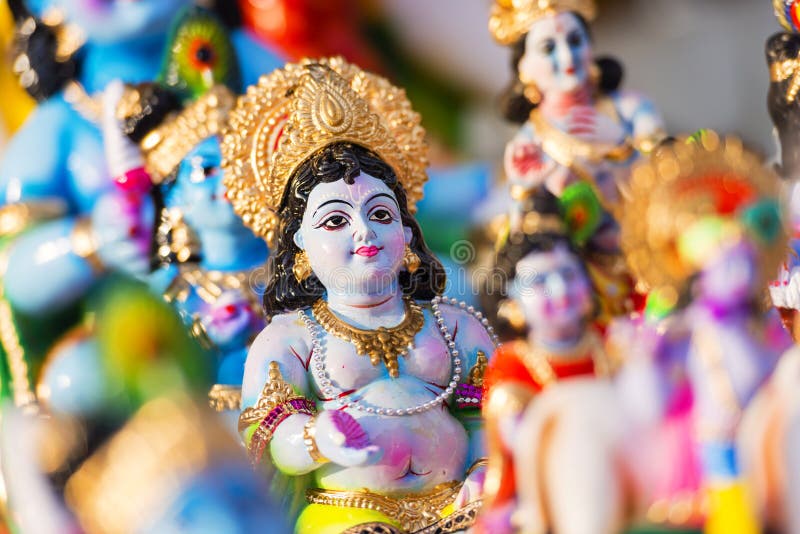 Dieu indou Krishna photo stock. Image du structure, découpage - 99273828