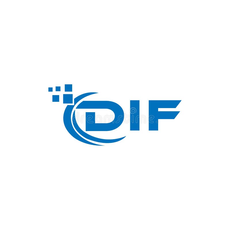 DIF Letter Logo Design on White Background. DIF Creative Initials ...
