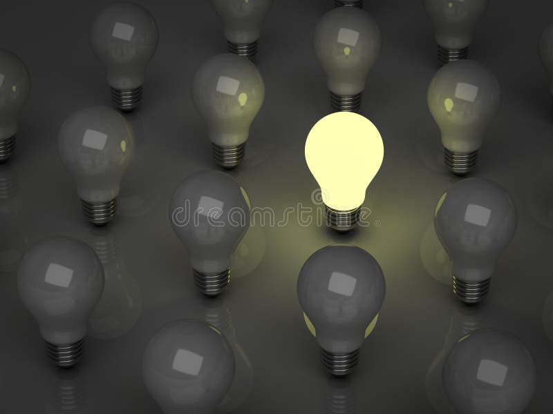 Diferente ilustração stock. Ilustração de idéia, iluminado - 25506057