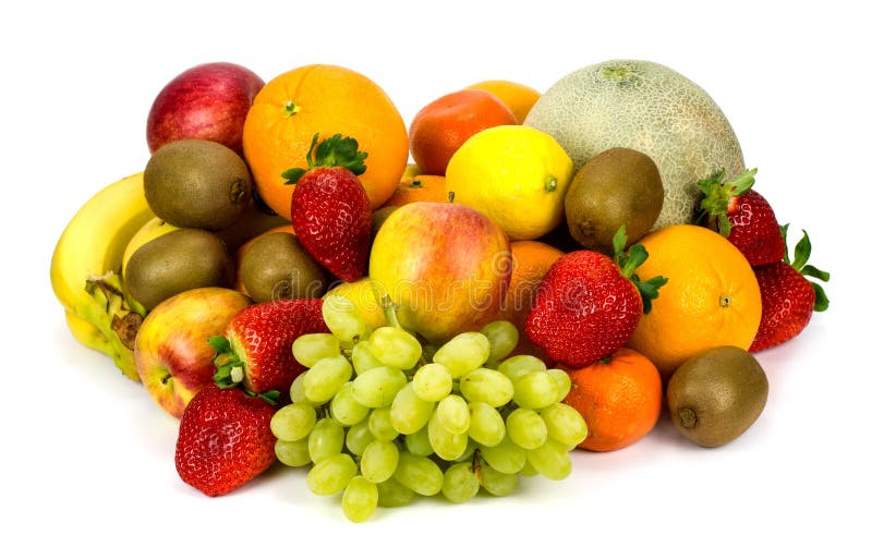 Composition Différente De Fruits Photo stock - Image du fermer, régime ...