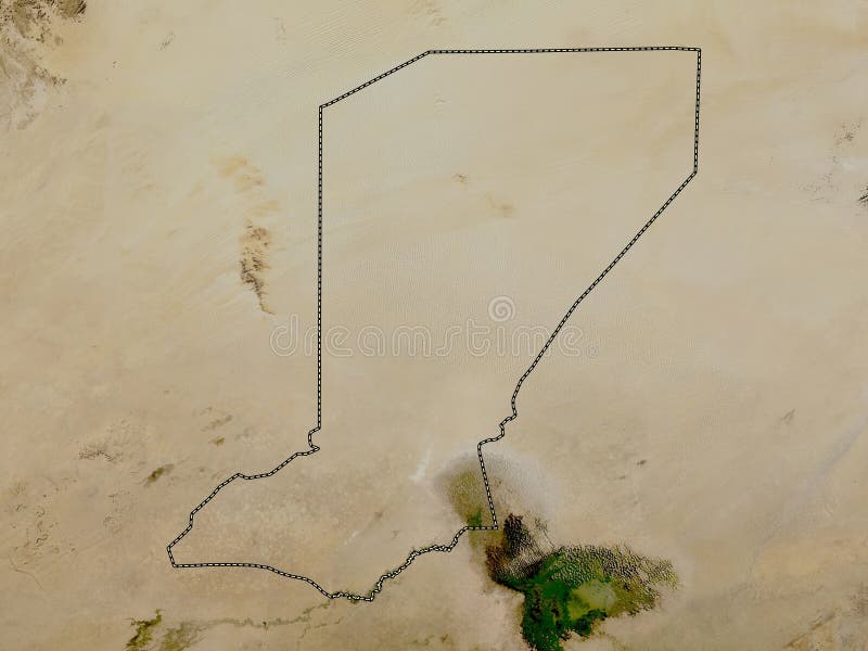 Diffa, Niger. Low-res Satellite. No Legend Stock Illustration ...