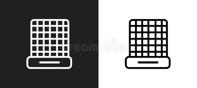 Difference Engine Outline Icon in White and Black Colors. Difference ...