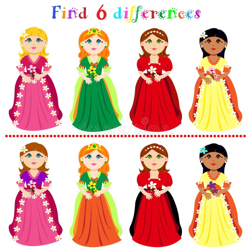Difference Game with Kids Stick Figures Stock Illustration ... Difference Game with Kids Stick Figures Stock Illustration ...