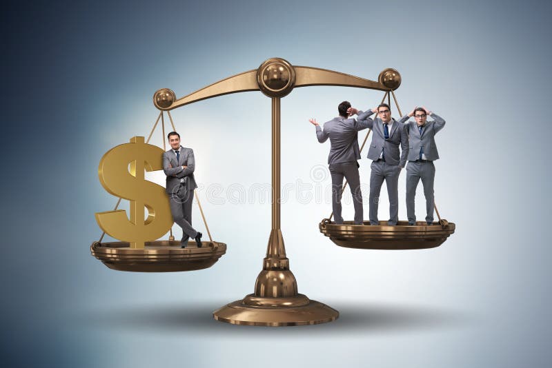 The Difference between Rich and Poor People Stock Illustration ...