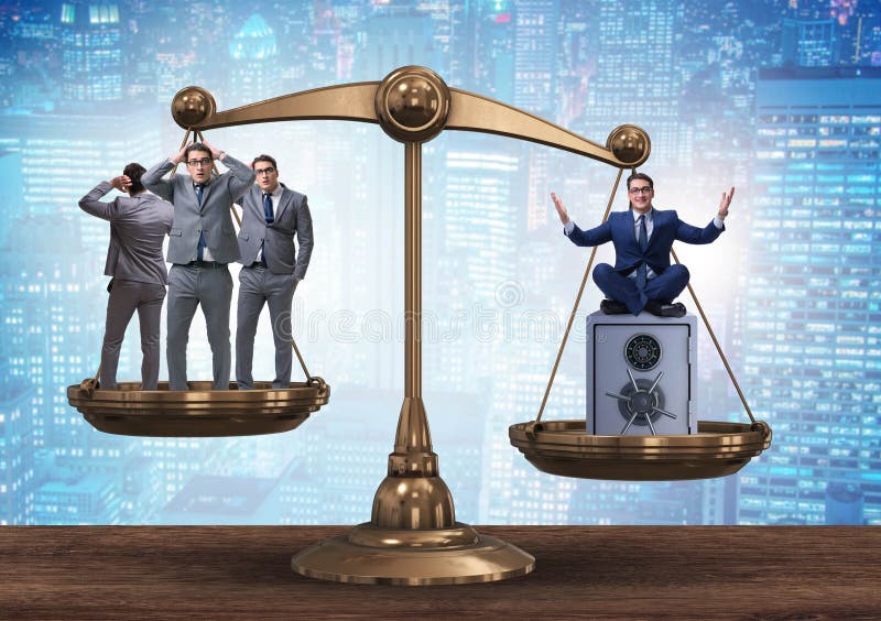 Difference between Rich and Poor People Concept Stock Photo - Image of ...