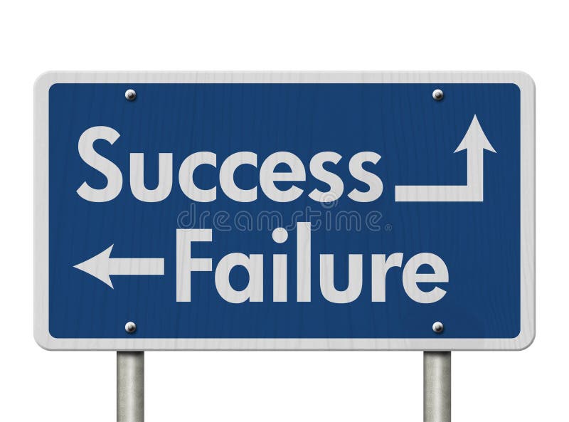 The Way To Success or Failure Stock Image - Image of good, metal: 21437759