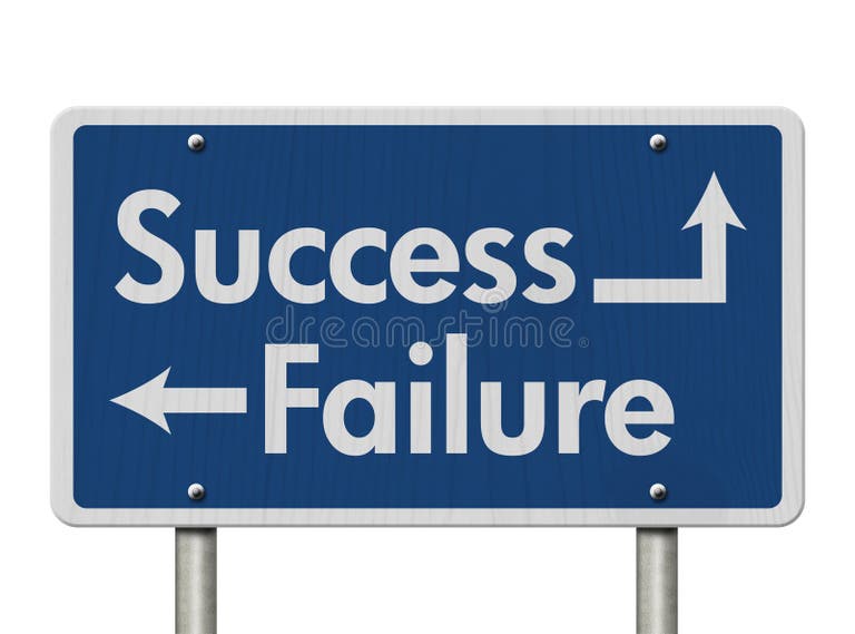 Difference between Success and Failure Stock Image - Image of concept ...
