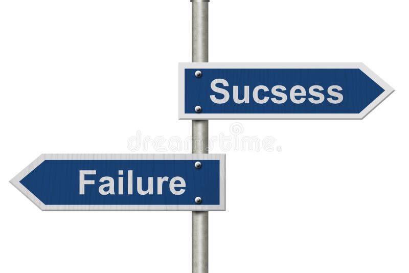 The Way To Success or Failure Stock Image - Image of good, metal: 21437759
