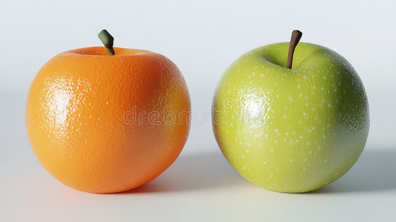 Differences Compare Apples and Oranges Stock Illustration - Illustration of oranges, compare ...
