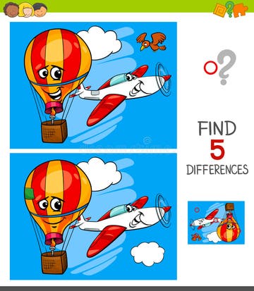 Airplane Find Differences Stock Illustrations – 48 Airplane Find ...