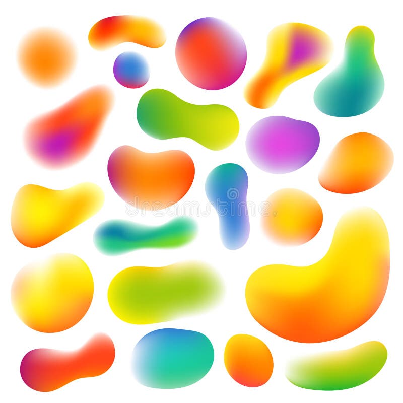 Different Abstract Colorful Shapes Stock Vector - Illustration of party ...