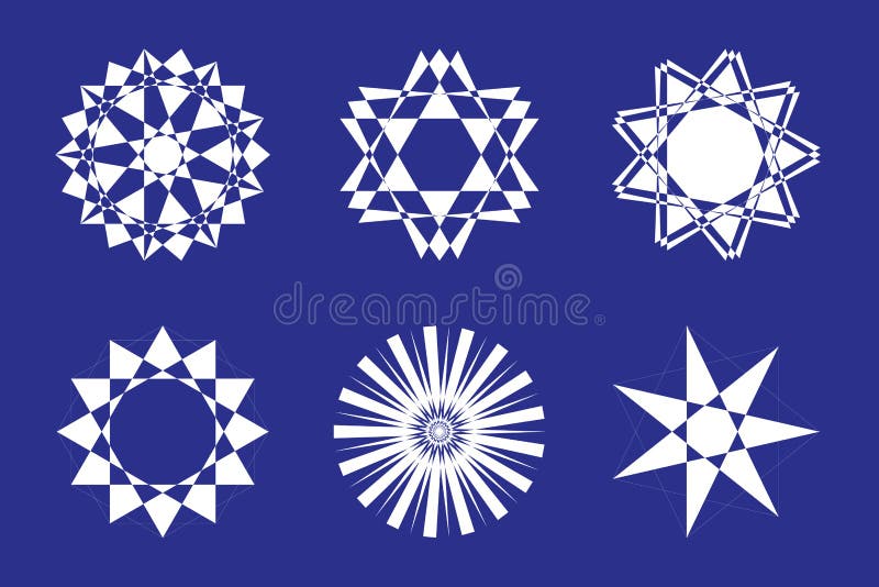 Different Abstract Geometric Design Element Set. Vector Illustration ...