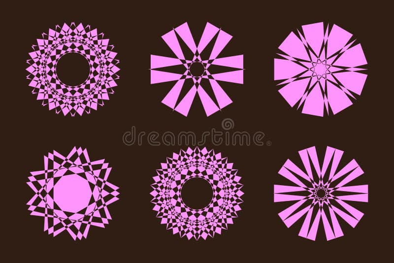 Different Abstract Geometric Design Element Set. Vector Illustration ...
