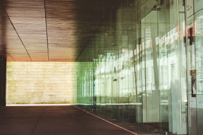 Diagonal Perspective Architecture Stock Image - Image of office ...