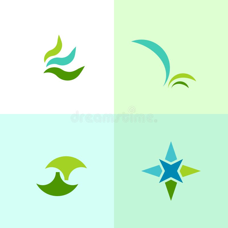Different Abstract Trendy Symbols for Modern Design Stock Vector ...