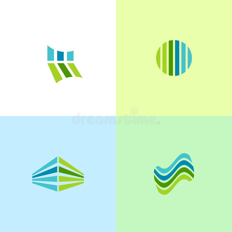 Different Abstract Trendy Symbols for Modern Design Stock Vector ...