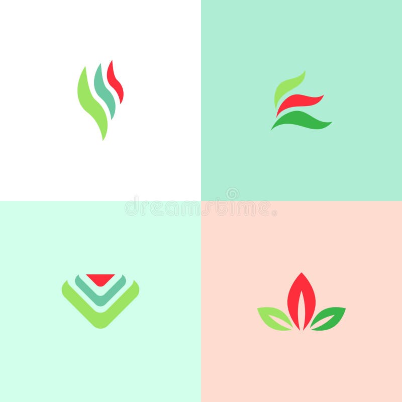 Different Abstract Trendy Symbols for Modern Design Stock Vector ...