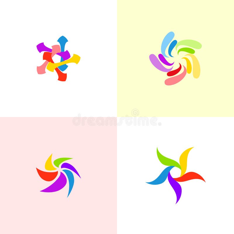 Different Abstract Trendy Symbols for Modern Design Stock Vector ...