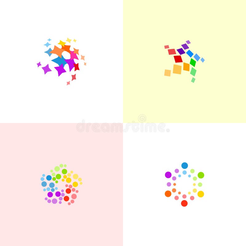 Different Abstract Trendy Symbols for Modern Design Stock Vector ...