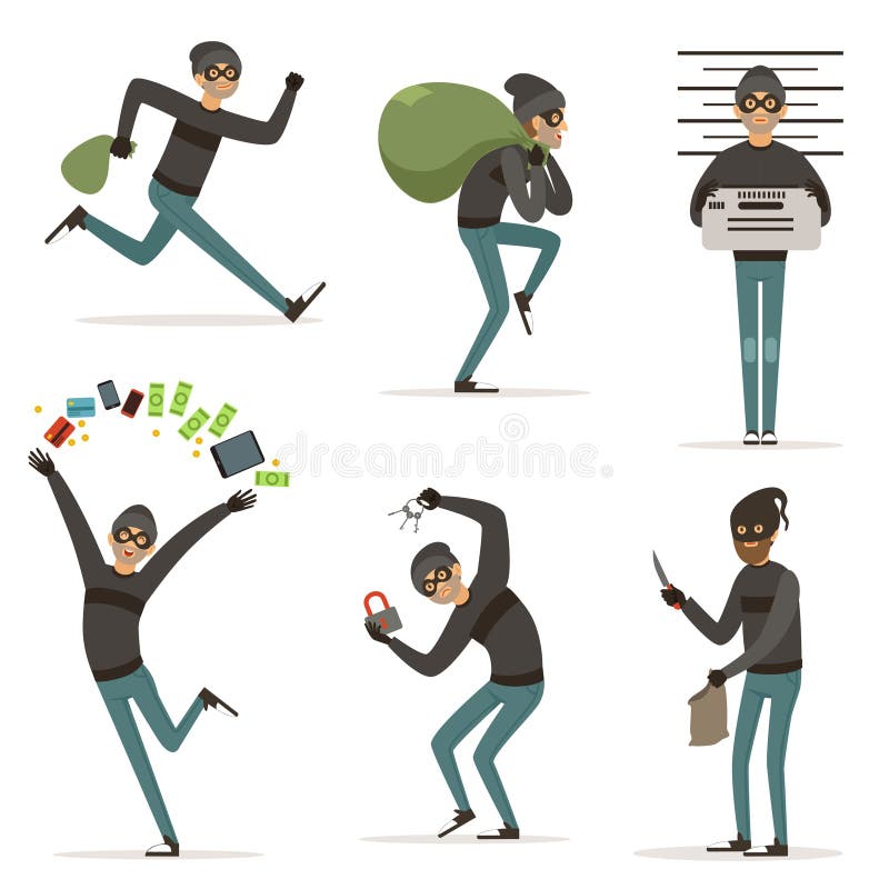 Thief Poses Stock Illustrations – 154 Thief Poses Stock Illustrations ...