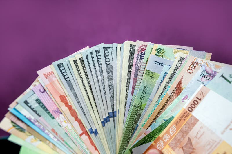 Different American World Paper Money As Background Stock Image - Image ...