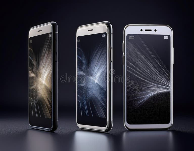 Different Angles of a Smartphone Showcasing Various Colors and Designs ...