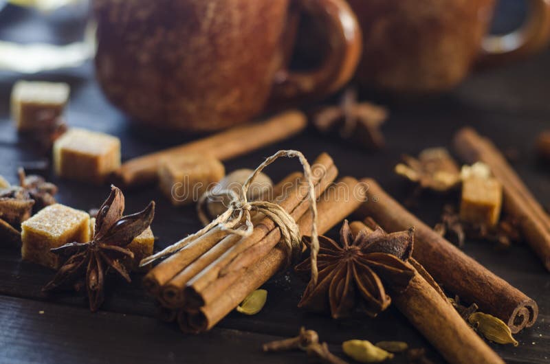 Different Spices on the Table Stock Image - Image of ardamon, cumin: 104437903