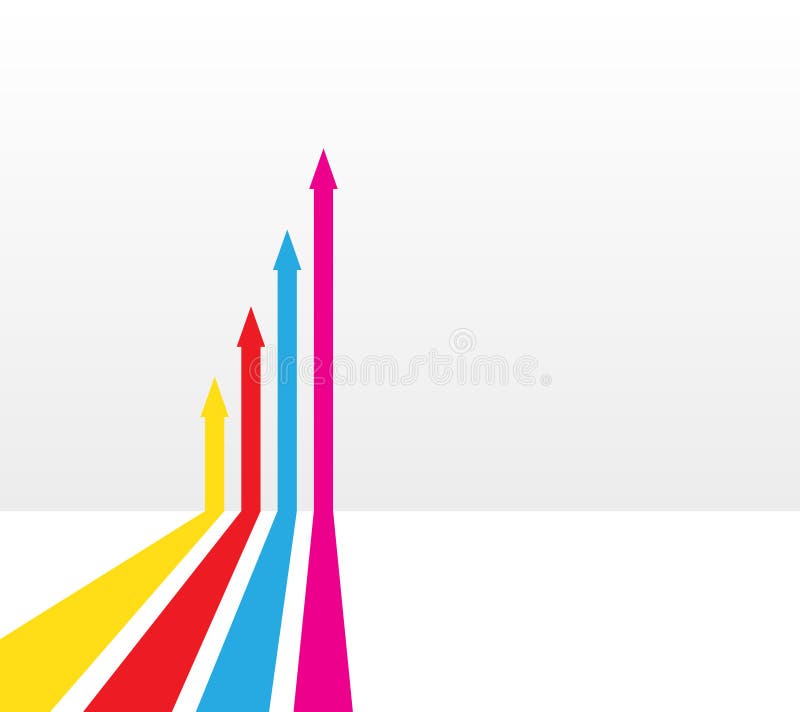 Different Arrows with Different Colors As Illustration Stock Vector ...