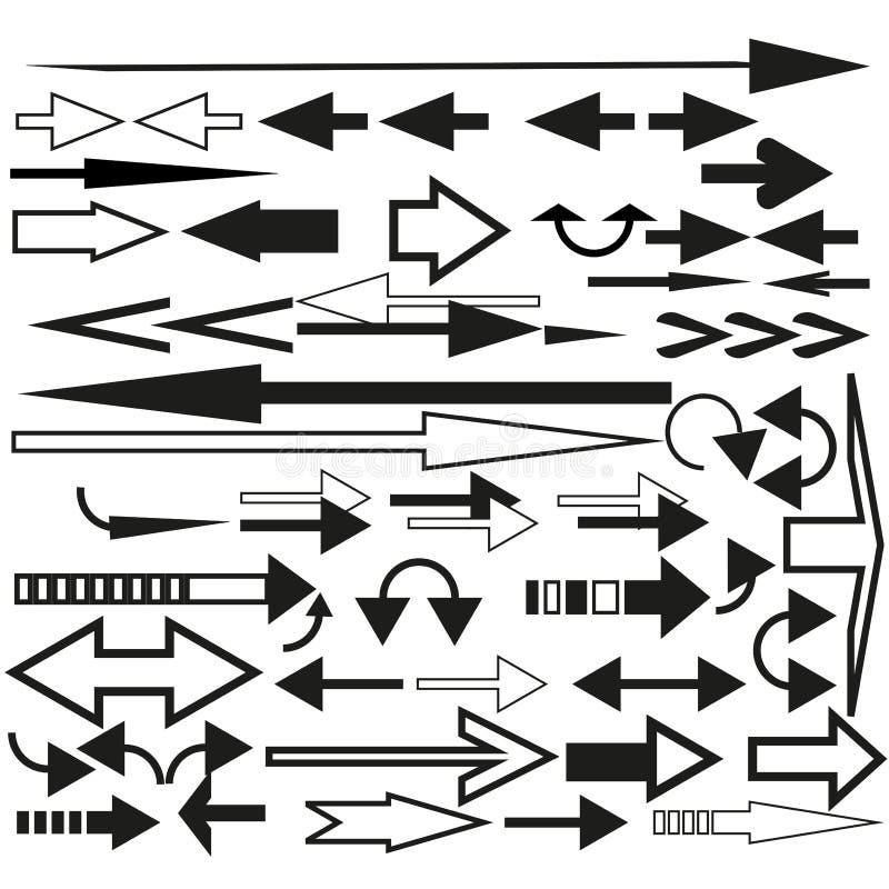 Different Arrows.Vector Illustration. Stock Image Stock Vector ...