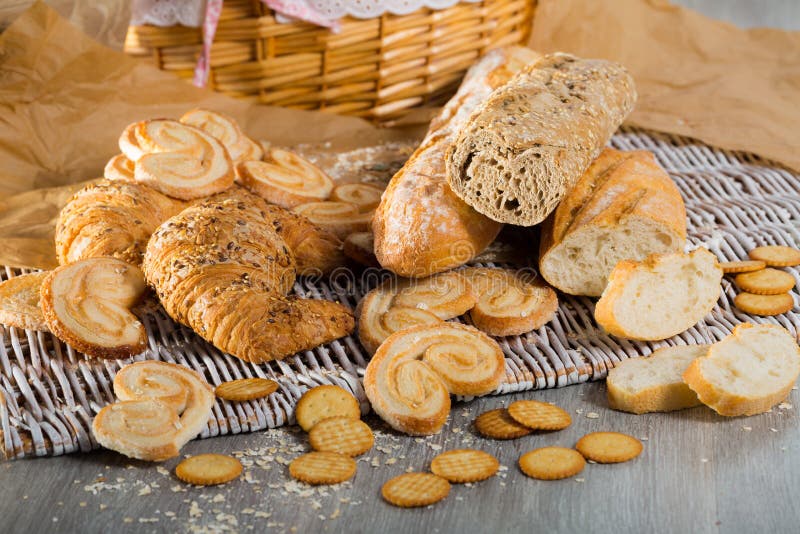 Different Assortment of Bread and Bakery Products Stock Photo - Image ...
