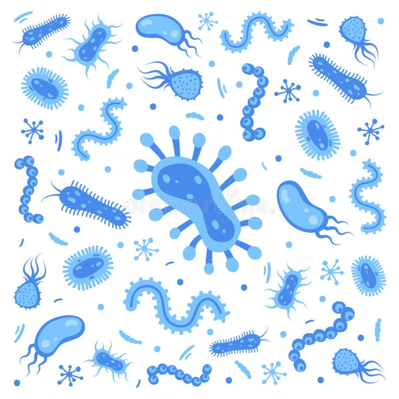 Different Bacteria, Pathogenic Microorganisms. Bacteria and Germs ...