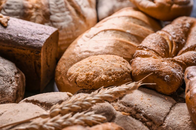 Different Bakery Products, Closeup Stock Photo - Image of healthy ...