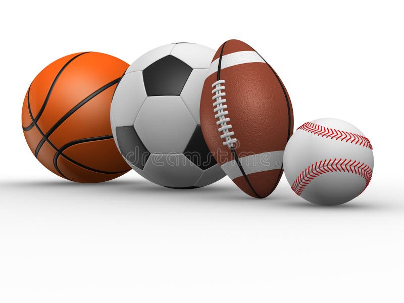 Different ball stock illustration. Illustration of team - 23603992