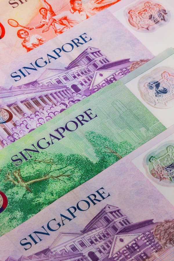 Different Banknotes from Singapore Stock Photo - Image of paid, money ...