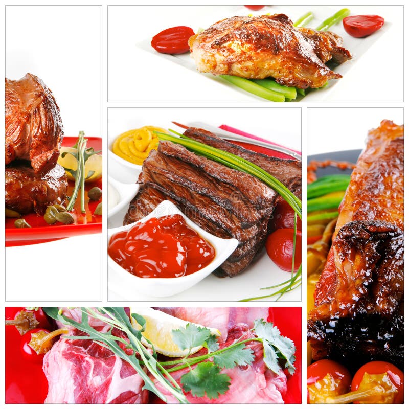 Different beef meats stock image. Image of double, grilling - 16025903