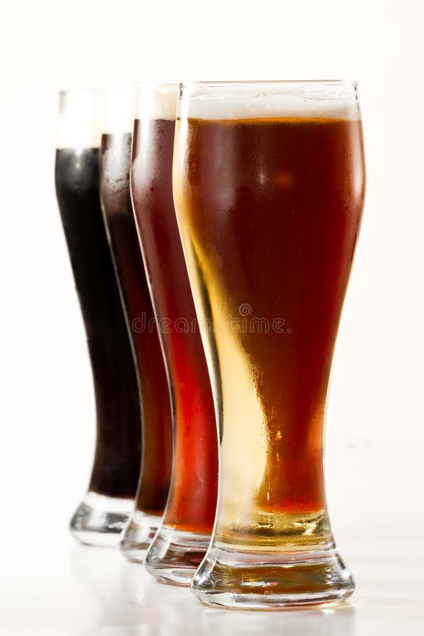 Array of Various Sorts of Beers. Selection of Various Types of Beer ...